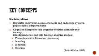 Adaptation Model of nursing theories.... | PPTX
