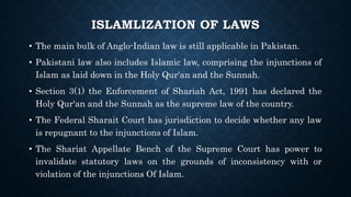 Adaptation of anglo indian law in pakistan | PPT