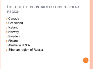 Adaptation of animals in polar region | PPTX