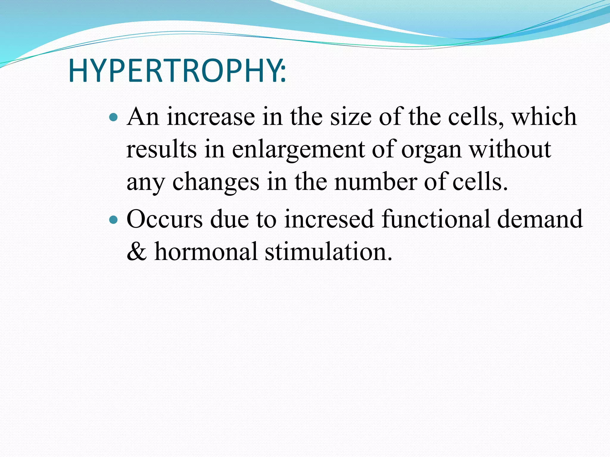 Adaptation of cellular growth and differentiation | PPTX