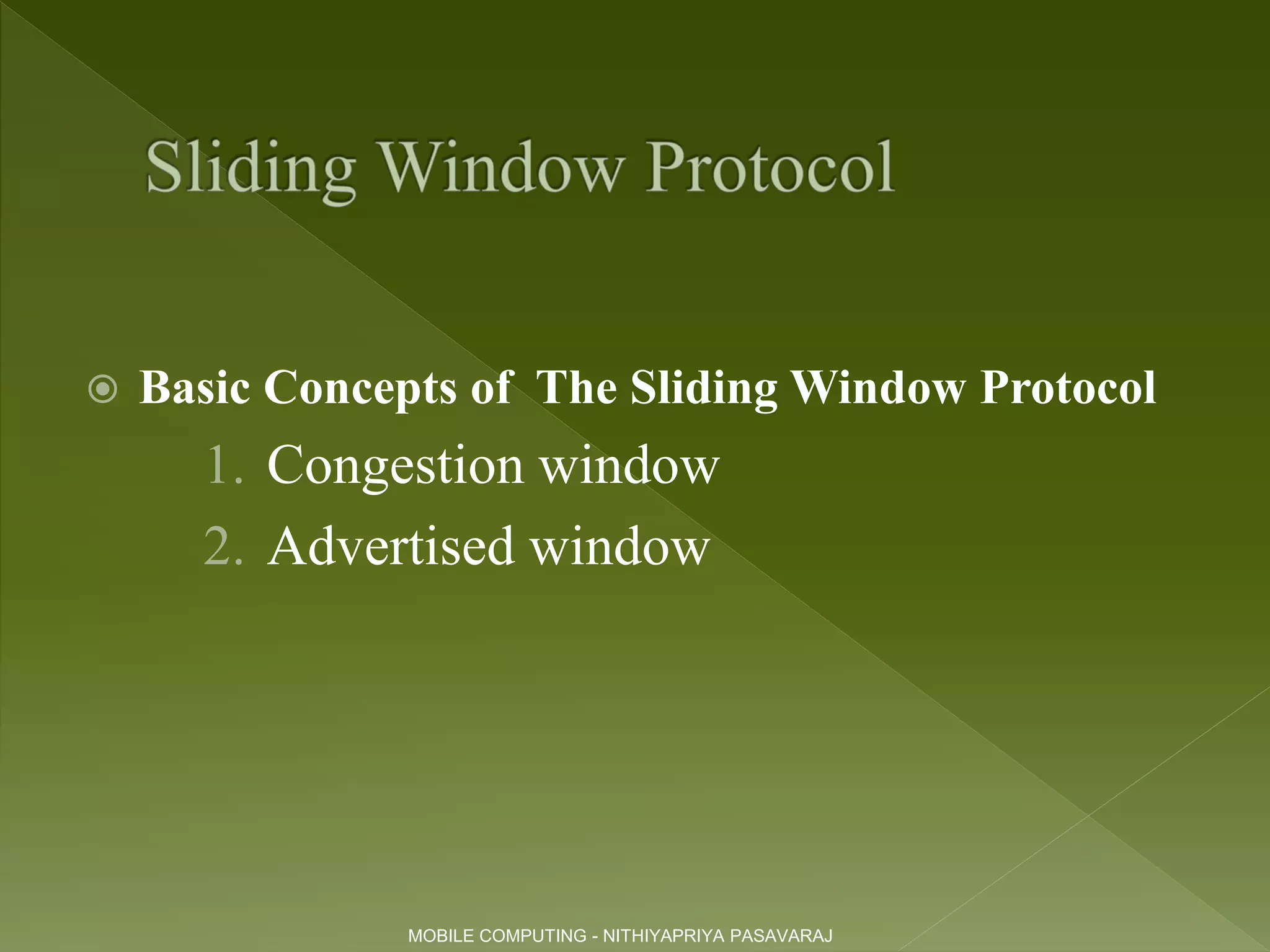 Adaptation Of Tcp Window Ppsx Computer Networking Computing