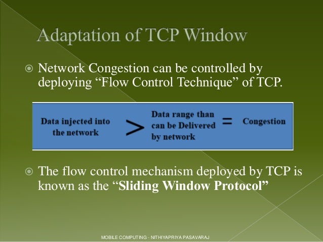 Adaptation Of Tcp Window