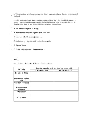 Adaptation of the Human Hand | DOC