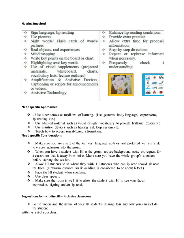 Curriculum Adaptations/Modifications disability wise B.Ed notes study ...