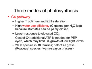 Plant Adaptations to the Environment (Part 2: Physiological and ...