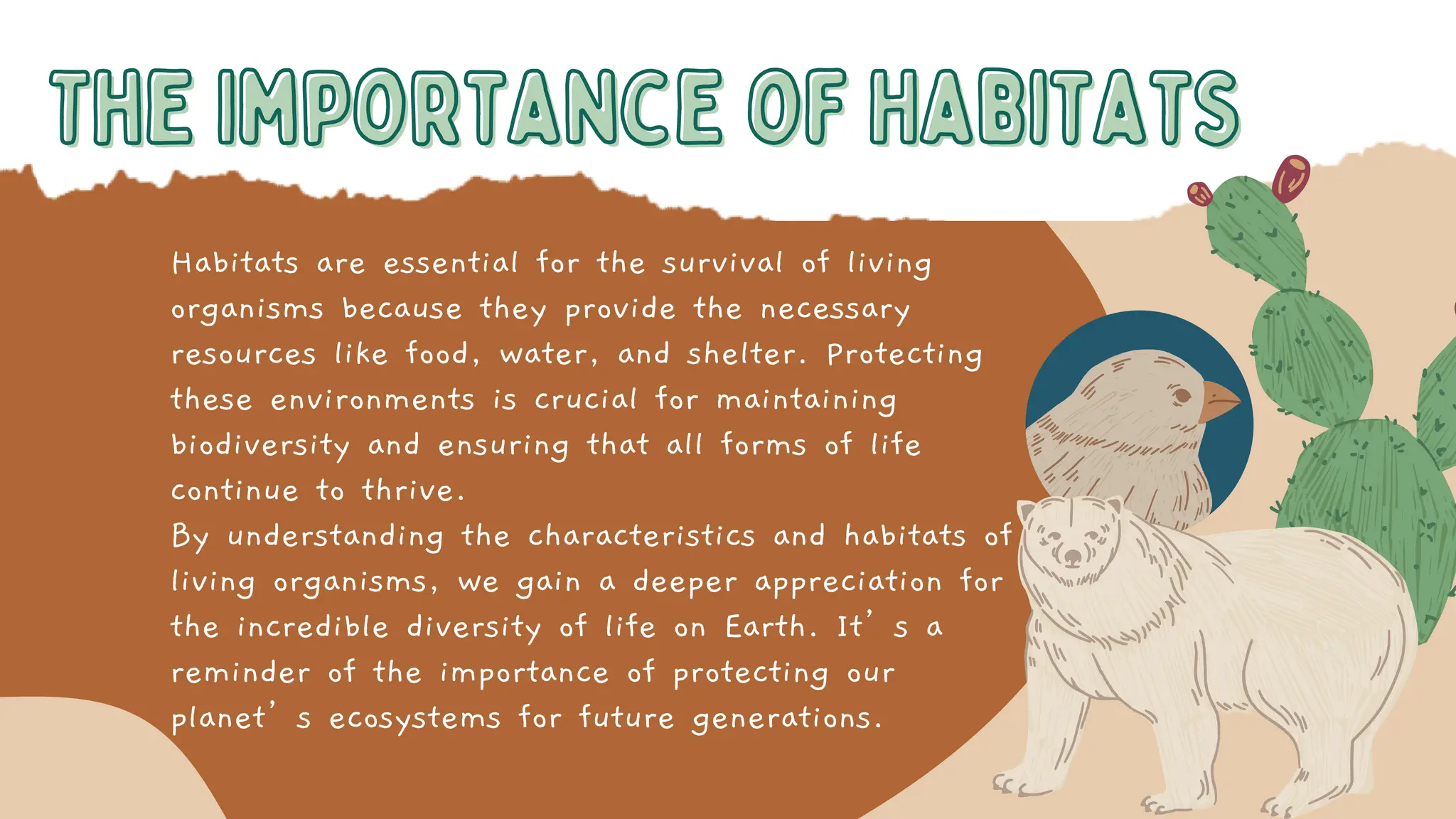 The Living Organisms: Characteristics and Habitats | PDF