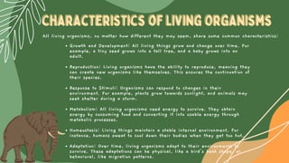 The Living Organisms: Characteristics and Habitats | PDF