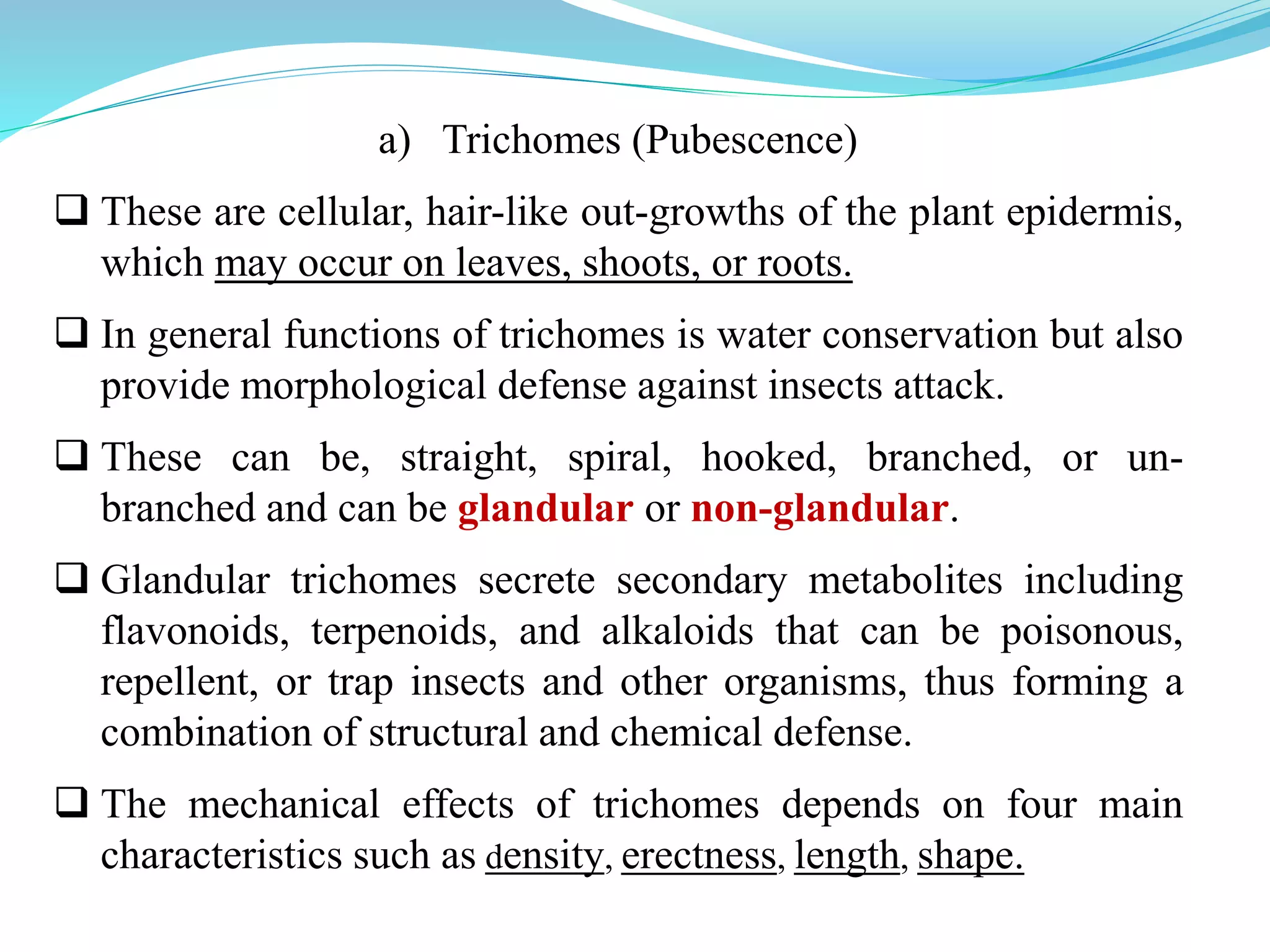 Morphological, Physiological and Anatomical Adaptations for Plant ...