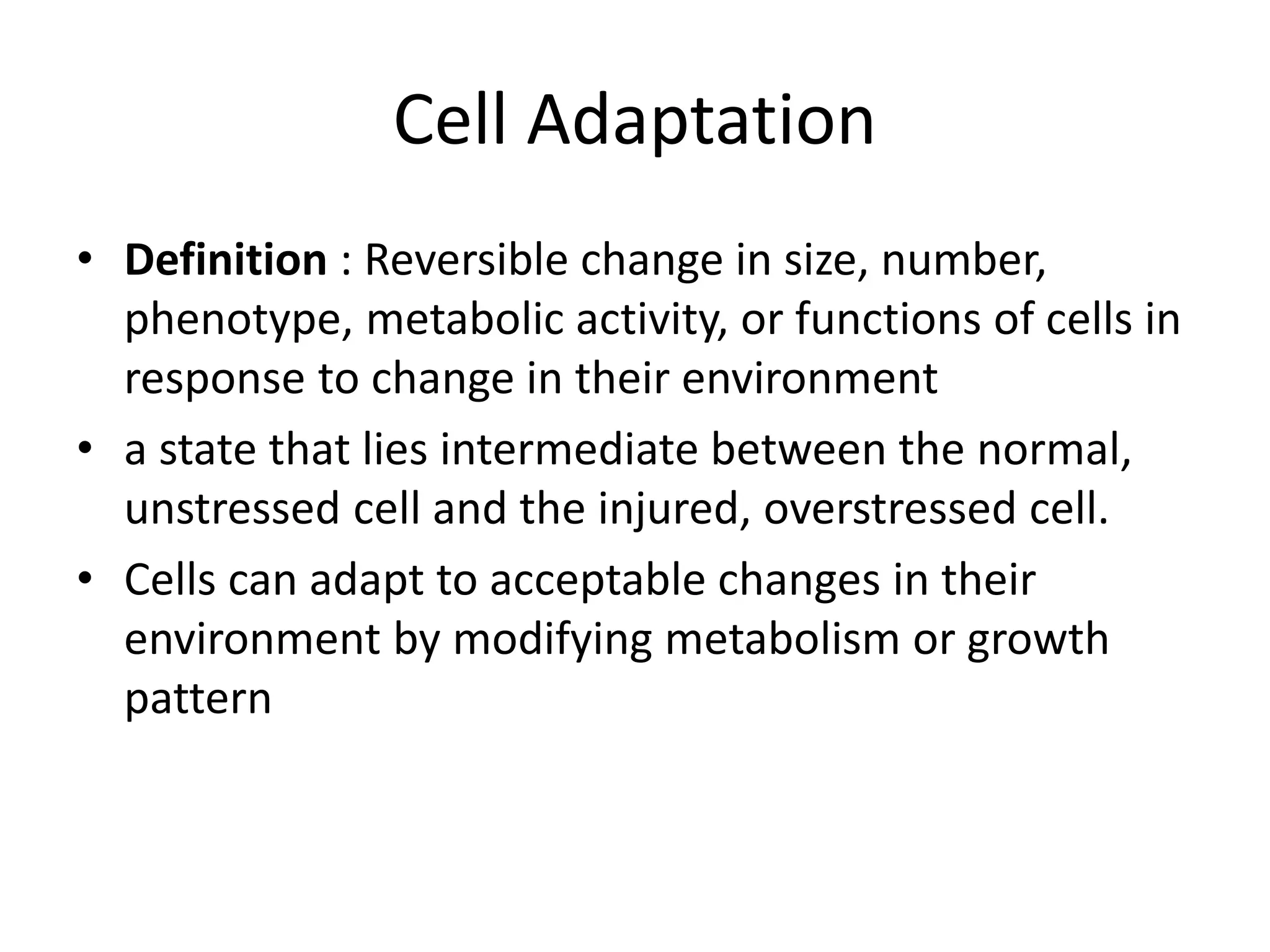 Adaptations of cellular growth and diffrentiation | PPTX