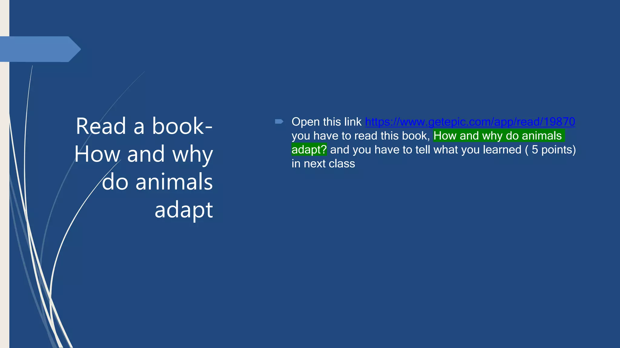 Adaptations of differnet animals in differnt habitats | PPTX