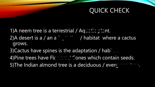 Adaptations of plants of different habitat GRADE 4 science | PPTX ...