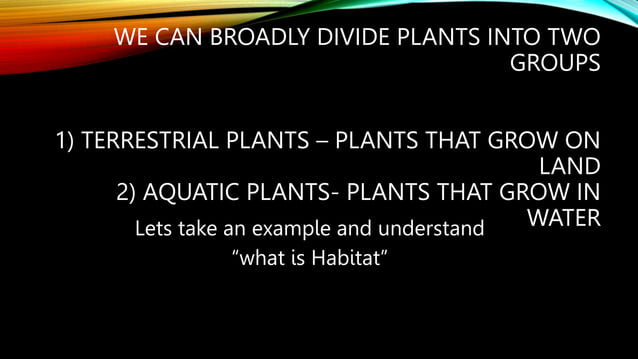 Adaptations of plants of different habitat GRADE 4 science | PPTX ...