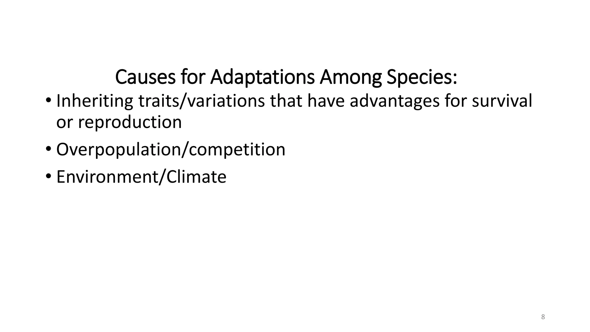 Extreme adaptations for Lower Secondary Checkpoint | PPTX