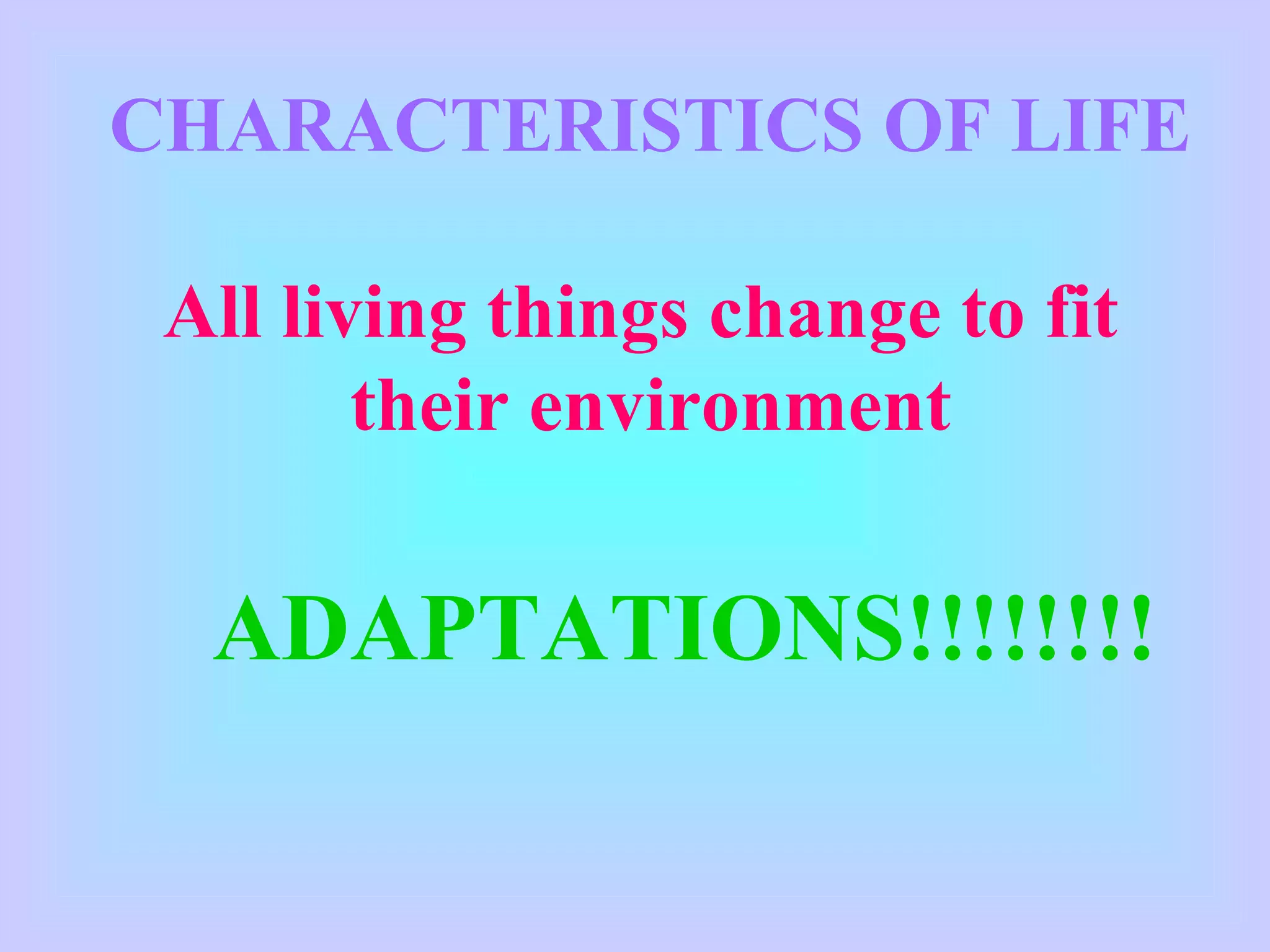 Adaptations ppt | PPT
