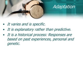 Adaptation Theories | PPTX