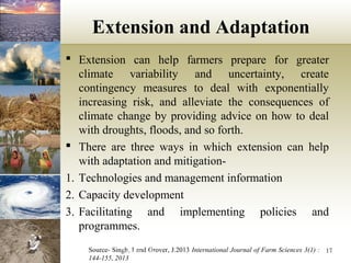 Adaptation to Climate Change in Agriculture | PPT