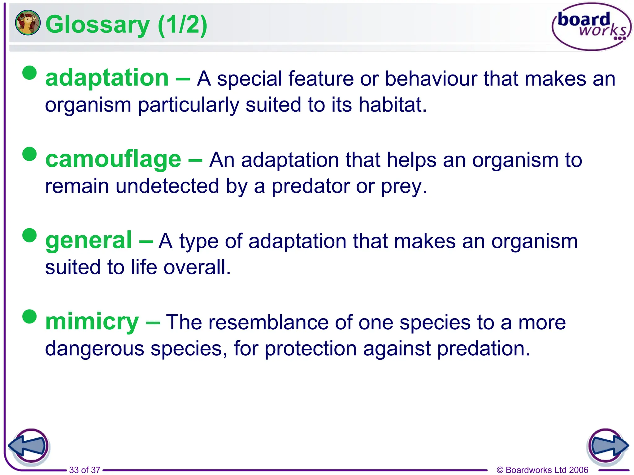 adaptation_v2.1.ppt adaptation methods in animals | PPT