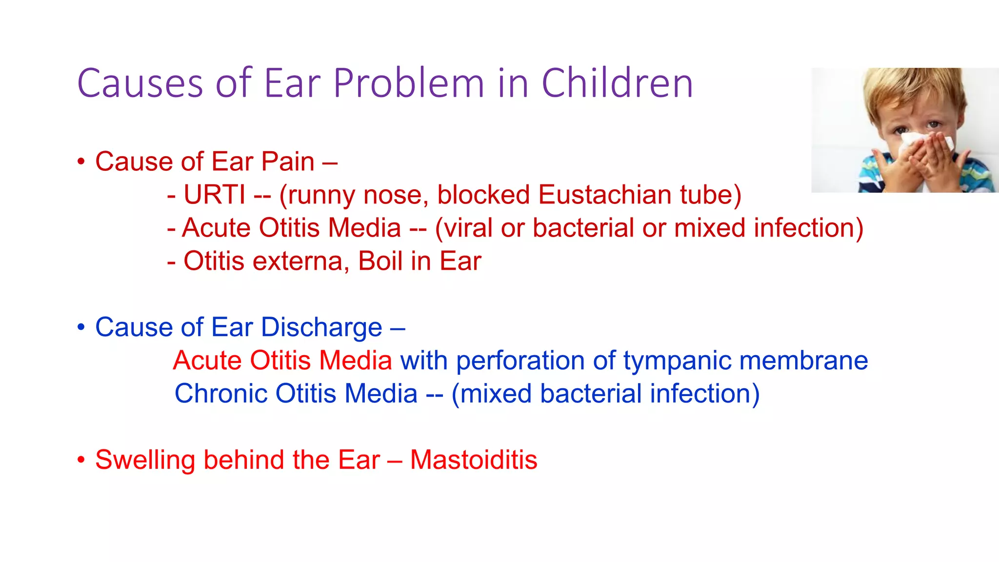 Adapted IMNCI ear problem 2020 | PDF