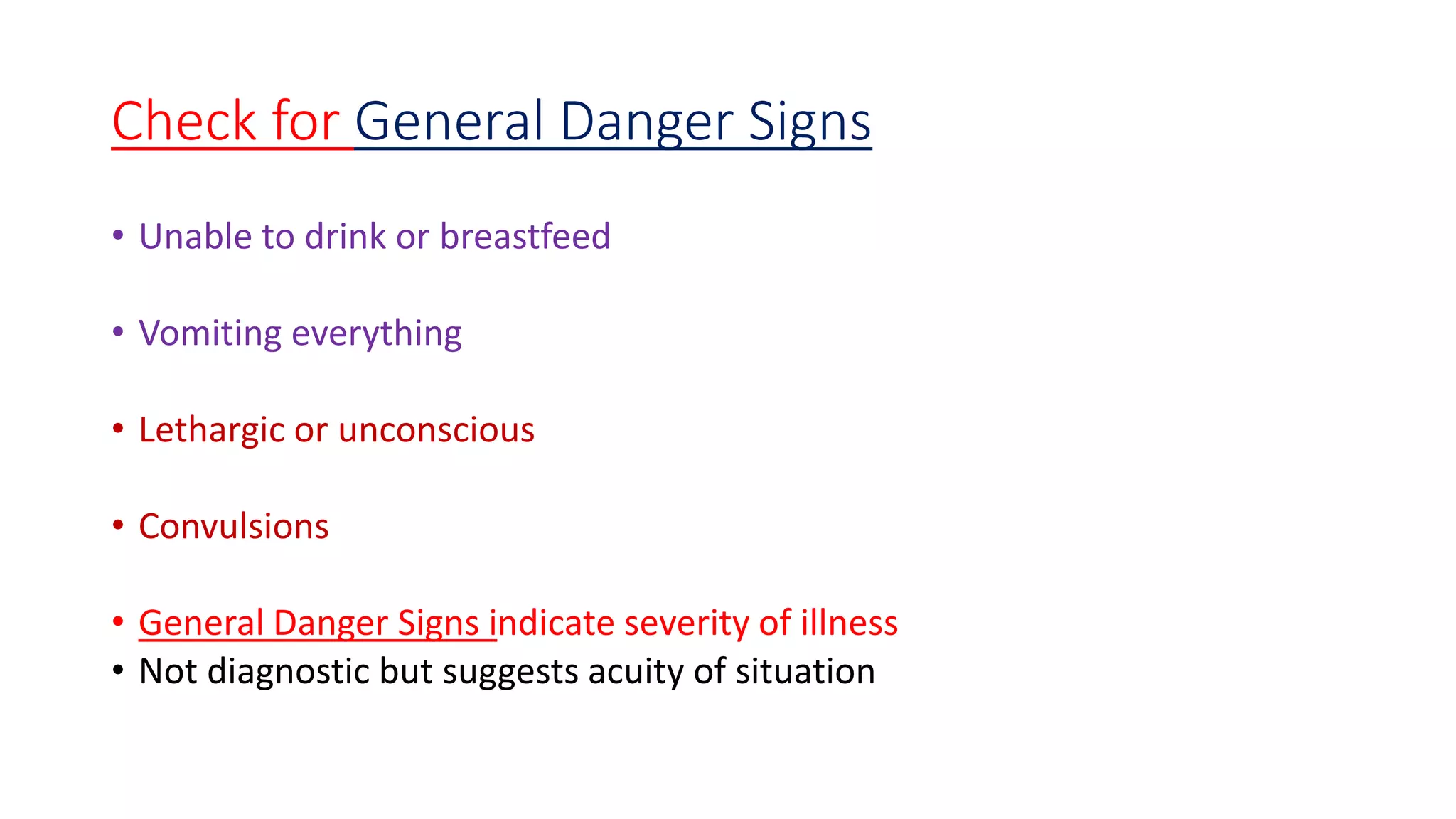 Adapted IMNCI (Integrated Management of Neonatal and Childhood Illness ...