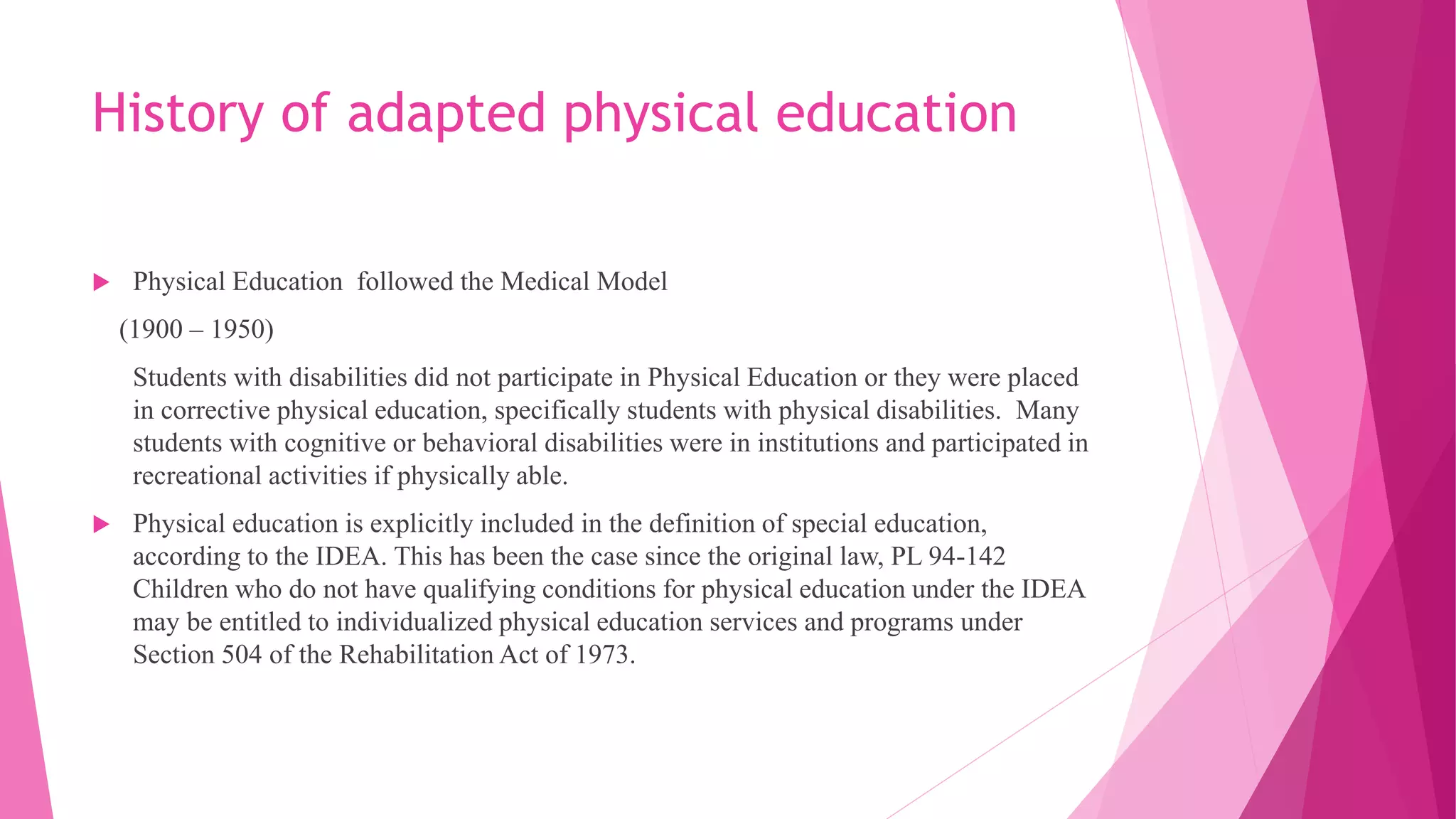Adapted physical education | PPTX