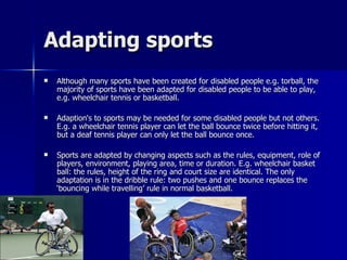 Adapted sports | PPT