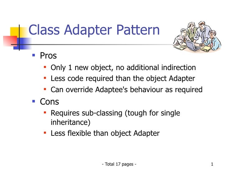 pros and cons of adapter design pattern