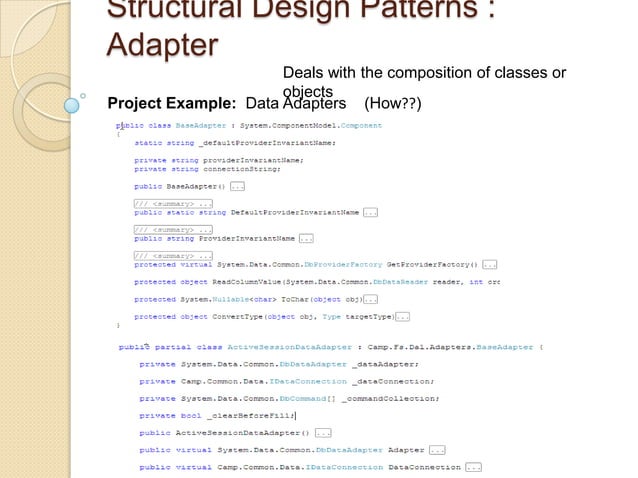 Structural Design pattern - Adapter | PPT