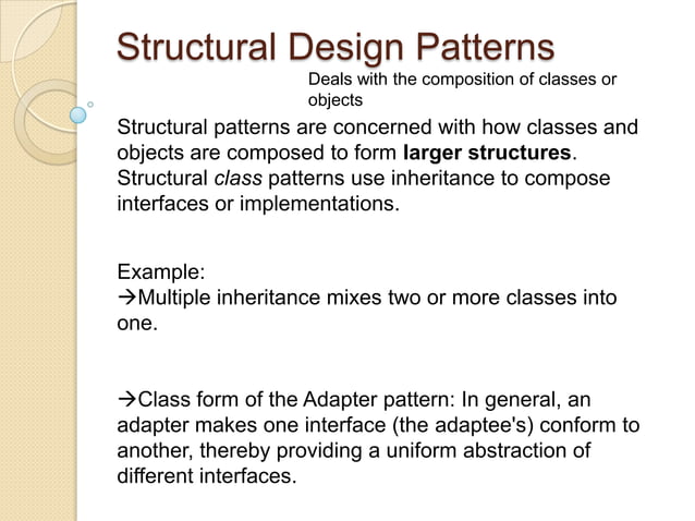 Structural Design Pattern Adapter Ppt