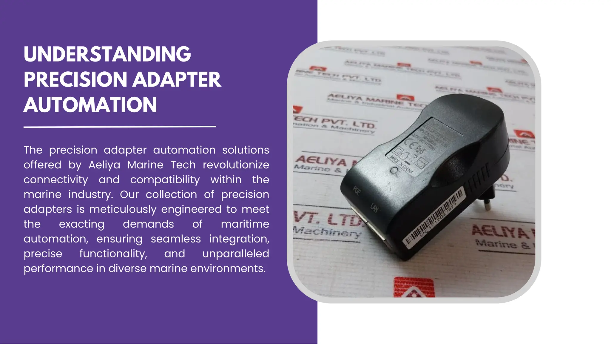 Adapter Solutions for Precision Automation – Aeliya Marine | PPT