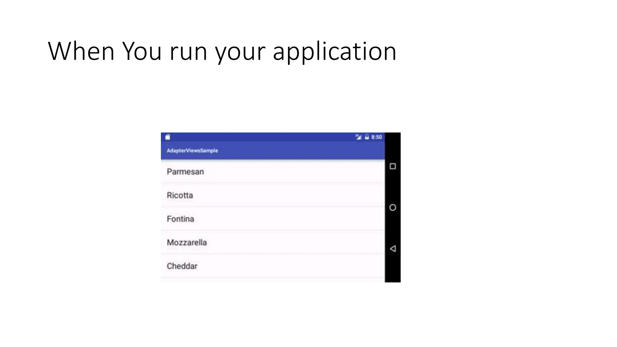 Adapter and adapter views that are used in android | PPTX