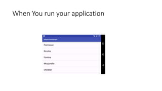Adapter and adapter views that are used in android | PPTX