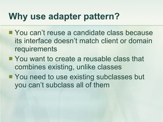 Adapter Design Pattern | PPT