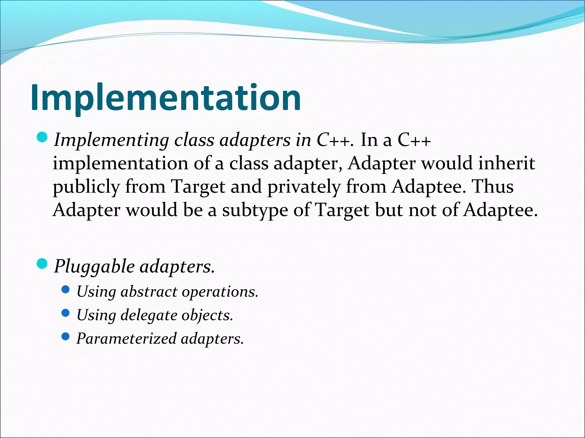 Adapter pattern | PPT