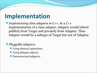 Adapter pattern | PPT