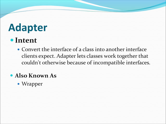 Adapter pattern | PPT