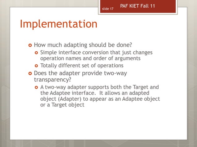 Adapter Design Pattern | PPTX | Programming Languages | Computing
