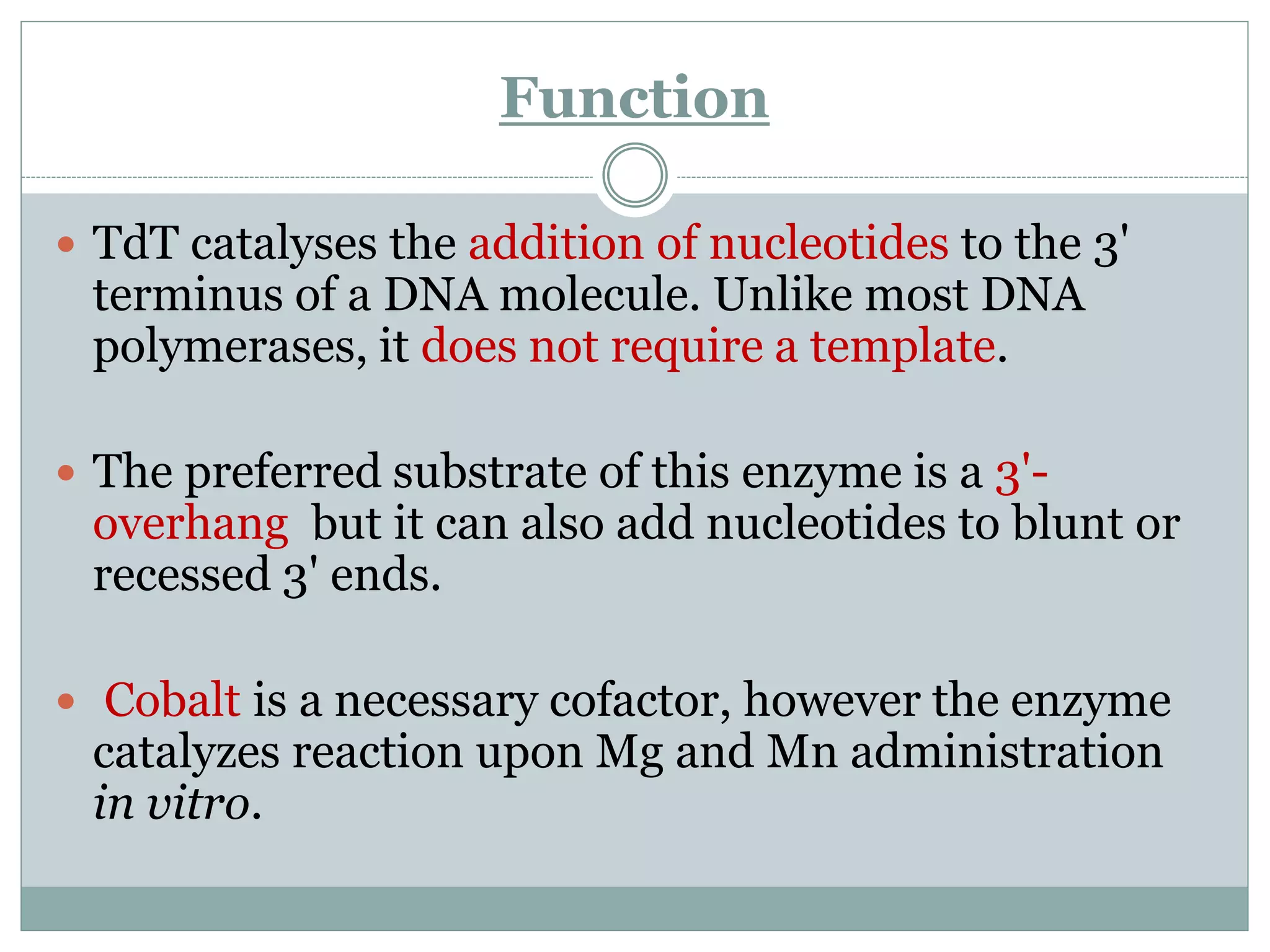 Linker, Adaptor, Homopolymeric Tailing & Terminal Transferase | PPTX