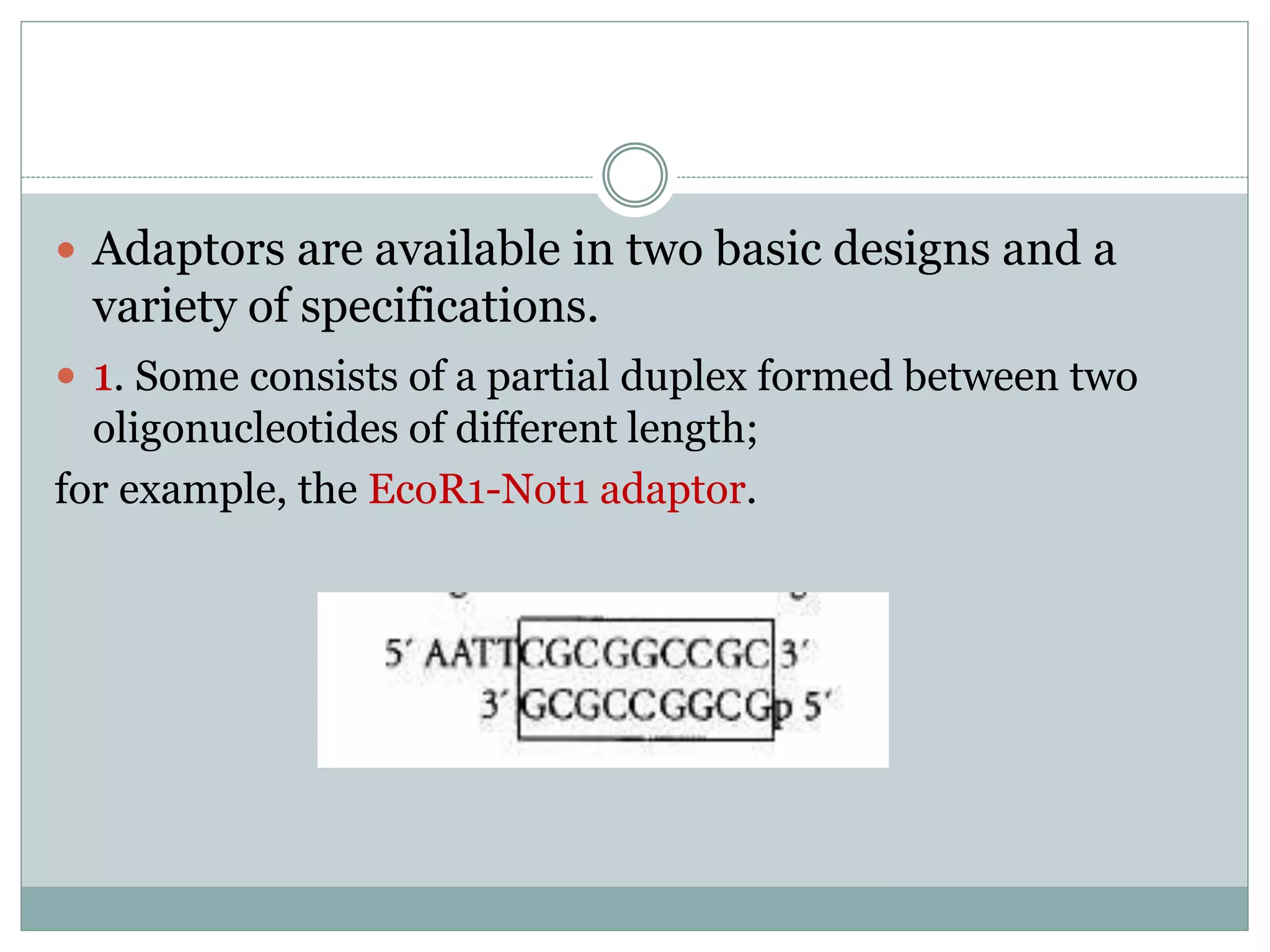 Linker, Adaptor, Homopolymeric Tailing & Terminal Transferase | PPTX
