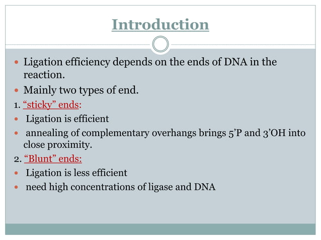 Linker, Adaptor, Homopolymeric Tailing & Terminal Transferase | PPTX ...