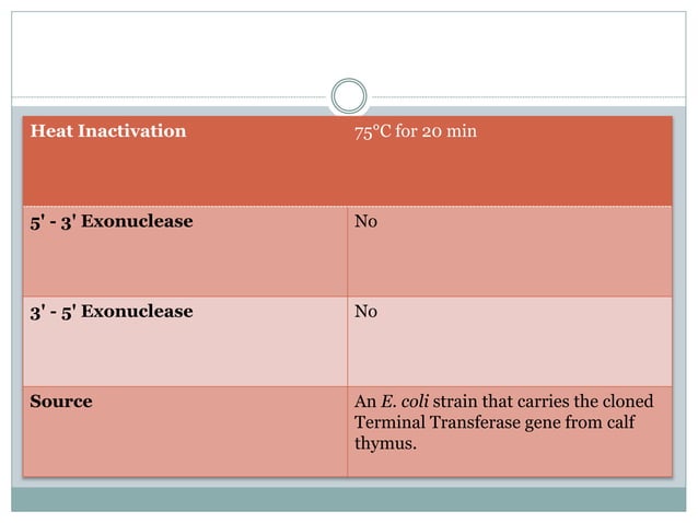 Linker, Adaptor, Homopolymeric Tailing & Terminal Transferase | PPTX ...