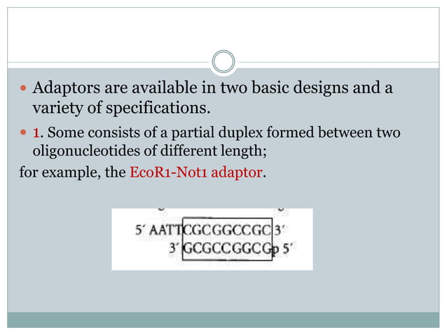 Linker, Adaptor, Homopolymeric Tailing & Terminal Transferase | PPTX ...