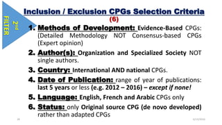 Adaptation of CPGs (ADAPTE): Search and Screen Module | PPTX ...