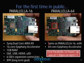 Kickstaring the transition to parallel computing with open hardware | PDF | Computing ...