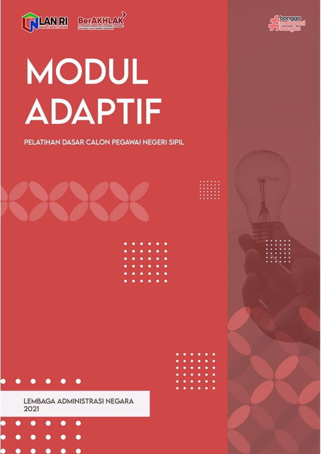 modul adaptif latsar cpns nilai nilai berakhlak | PDF