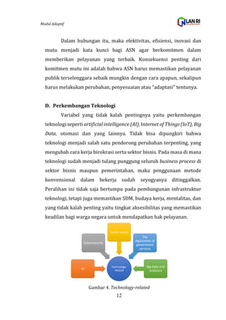 modul adaptif latsar cpns nilai nilai berakhlak | PDF