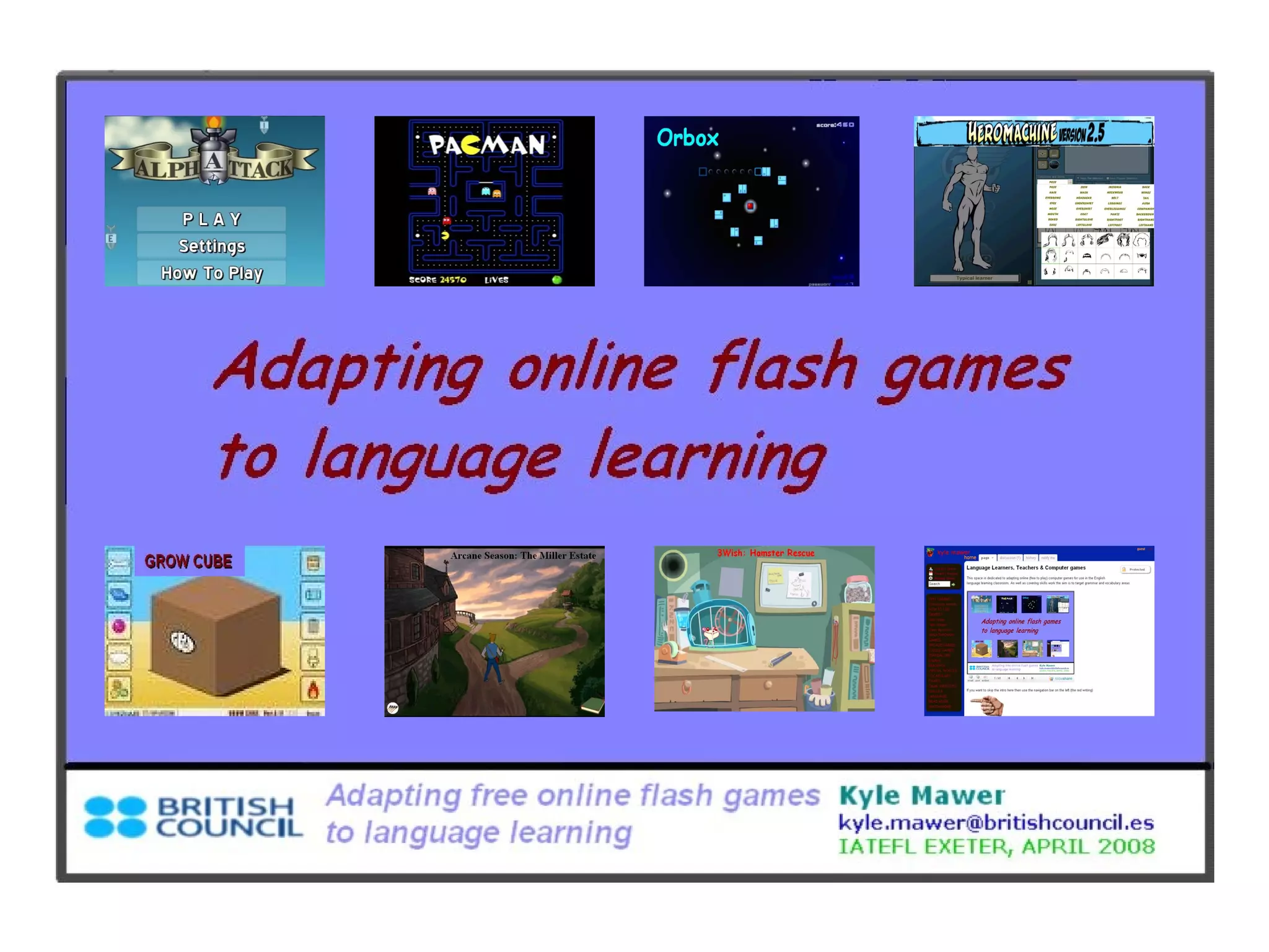 Adapting Free Online Games To Language Learning | PPT