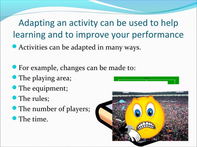 Adapting an activity | PPT