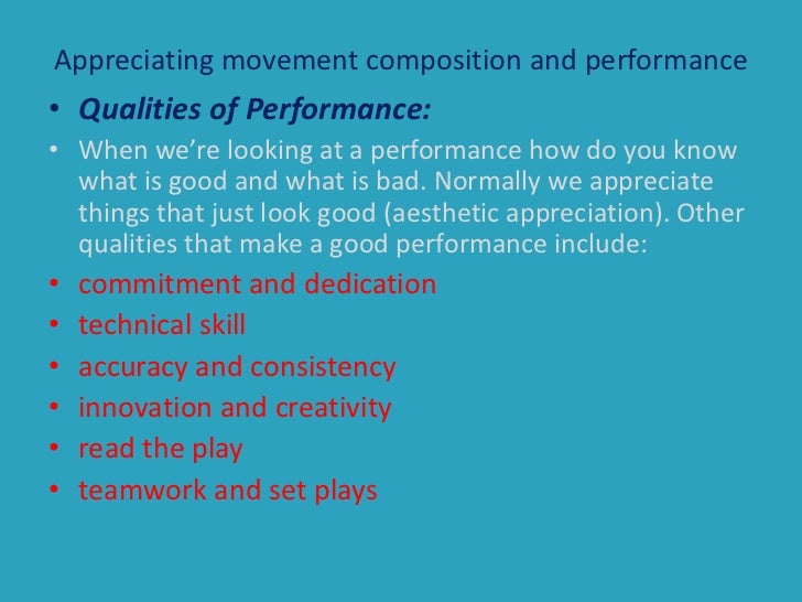 Adapting & applying for a skilled performance