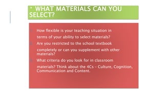 Adopting and Adapting Materials | PPTX