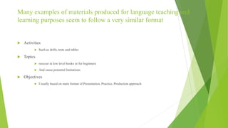 Adapting courses-Developing Materials for Language Teaching | PPTX